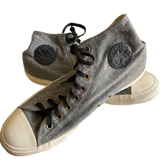 Converse | Shoes | Converse Chuck Taylor All Star Gray High Top Wool ...
